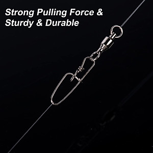 Lilistar 20pcs Fishing Snap Swivels High Speed Ball Bearing Swivels Saltwater Stainless Fishing Swivels Duo Lock Flexible Rotation Snap Swivels Fishing Tackle