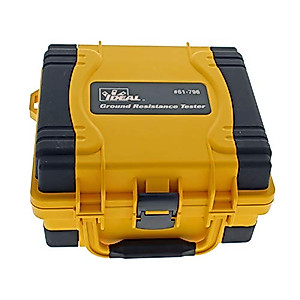 IDEAL INDUSTRIES INC. 61-796 Earth Ground Resistance Tester, 3-Pole, Carrying Case Included,Yellow,Green,Red