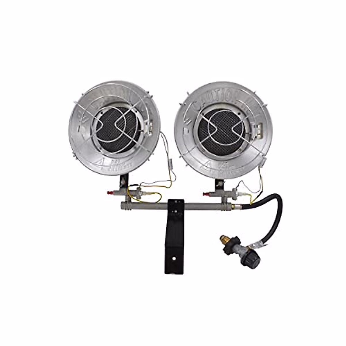 PRI Portable 30,000 BTU Outdoor Propane Tank Top Infrared Heater Double Burner Safety Shut-Off Valve & Tip-Over Switch (Propane Cylinder not Included) (TTH30)