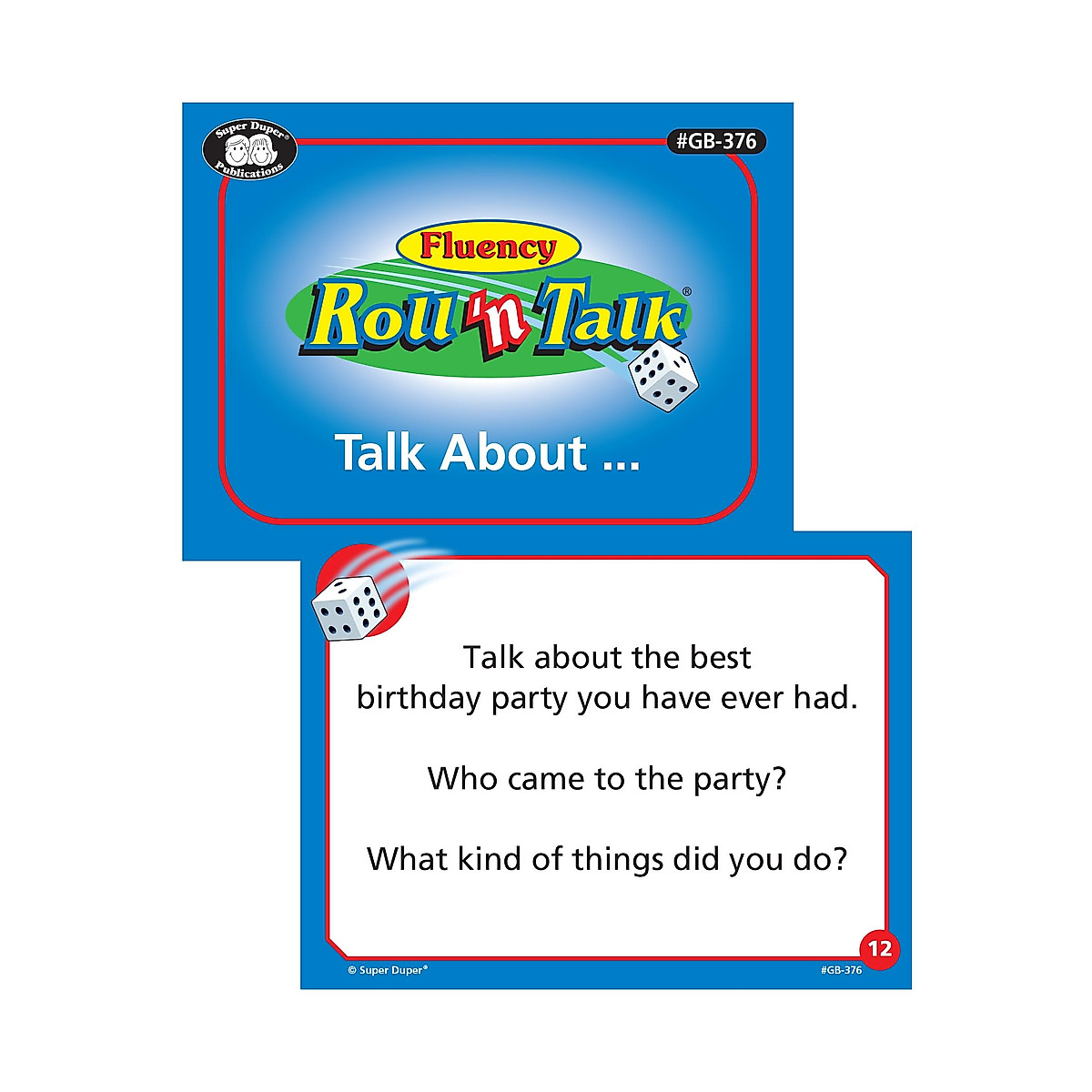 Super Duper Publications | Fluency Roll 'n Talk® Open-Ended Dice Game | Educational Learning Resource for Children