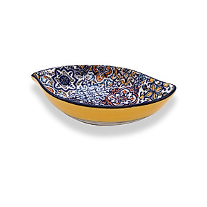 Portuguese Pottery Alcobaça Ceramic Side Dish Serving Bowl - Set of 2