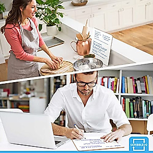 Scribbledo Set of 6 Small White Board Dry Erase Boards Classroom Pack Mini White Boards 9"x12” Personal Whiteboards for Students Teachers School Supplies Lapboards l 6 Mini Whiteboard Erasers Included