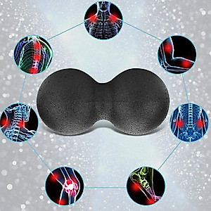 Sfee Foam Roller with Massage Ball,Massage Ball & Foam Roller,EPP Massage Ball Set Body Muscle Stress Relief Tool for Deep Tissue Muscle Recovery(24x12cm #3)