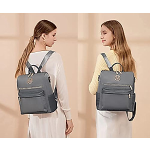 MKP COLLECTION Women Nylon Water Resistant Backpack Purse Convertible Large Ladies Designer Rucksack Travel Shoulder Bags Handbag Wristlet