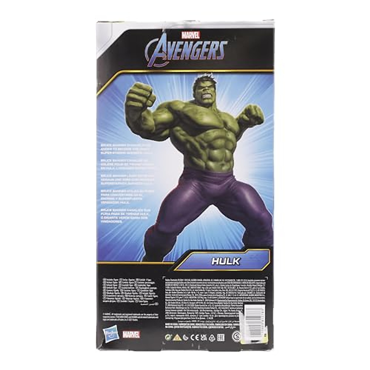 Marvel Avengers Titan Hero Series Blast Gear Deluxe Hulk Action Figure, 30-cm Toy, Inspired ByMarvel Comics, for Children Aged 4 and Up,Green
