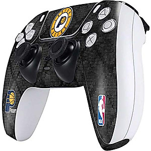 Skinit Gaming Decal Skin Compatible with PS5 and Compatible with PS5 Digital Edition DualSense Controller - Officially Licensed NBA Indiana Pacers Dark Rust Design