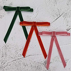 LaRibbons 3/8 Inch Wide Crushed Velvet Ribbons by 25 Yards Spool - Wine