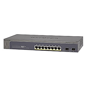 NETGEAR 8-Port Gigabit Smart Managed Pro Switch, PoE+, 130w, ProSAFE Lifetime Protection (GS510TP) (GS510TP-100NAS)