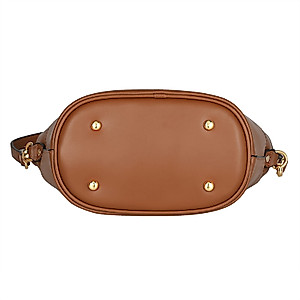 S-ZONE Women Cowhide Genuine Leather Small Crossbody Bag Shoulder Purse Handbag