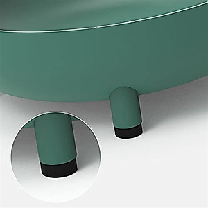 FUUIE Bowls for Food and Water Creative Cat Feeding Bowl Separable Stainless Steel Pet Feeder/Drinking Bowl for Small Medium Cat Dog Transparent Food Storager (Color : Blue Double Bowl)