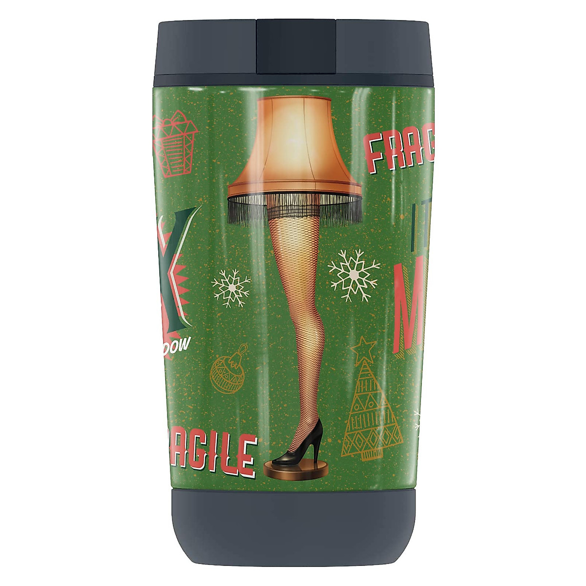 THERMOS A Christmas Story Leg Lamp GUARDIAN COLLECTION Stainless Steel Travel Tumbler, Vacuum insulated & Double Wall, 12 oz.