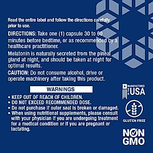 Life Extension Melatonin 750 mcg 6 Hour Timed Release - Sleep & Cellular Health Support in a Gradual-Release Formula – Melatonin Supplement - Gluten-Free, Non-GMO - 60 Vegetarian Tablets