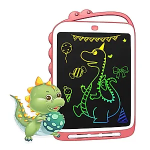 LCD Writing Tablet for Kids, Toddler Doodle Board Drawing Pad for Girls Boys 2-6 Years Old 10 Inch Education Gaming Reusable Tablet Toys Birthday Gift Drawing Board for Toddlers, Pink