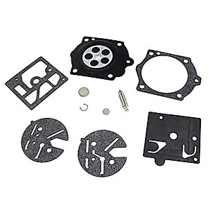 AISEN Carburetor Carb Repair Rebuild Kit for 530035127 Poulan Pro 3400 3700 3800 4000 PP375 PP385 PP395 Fuel Line Filter