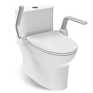 HEINSY Toilet Safety Rail, Heavy Duty Foldable Toilet Handrail, Aluminum Alloy Support Up to 480LBS Perfect for Elderly Senior Handicap Pregnant