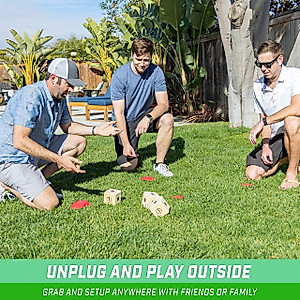 GoSports Left Right Middle Giant Dice Game - 3.5" for Indoor/Outdoor Play - Foam or Wood Dice