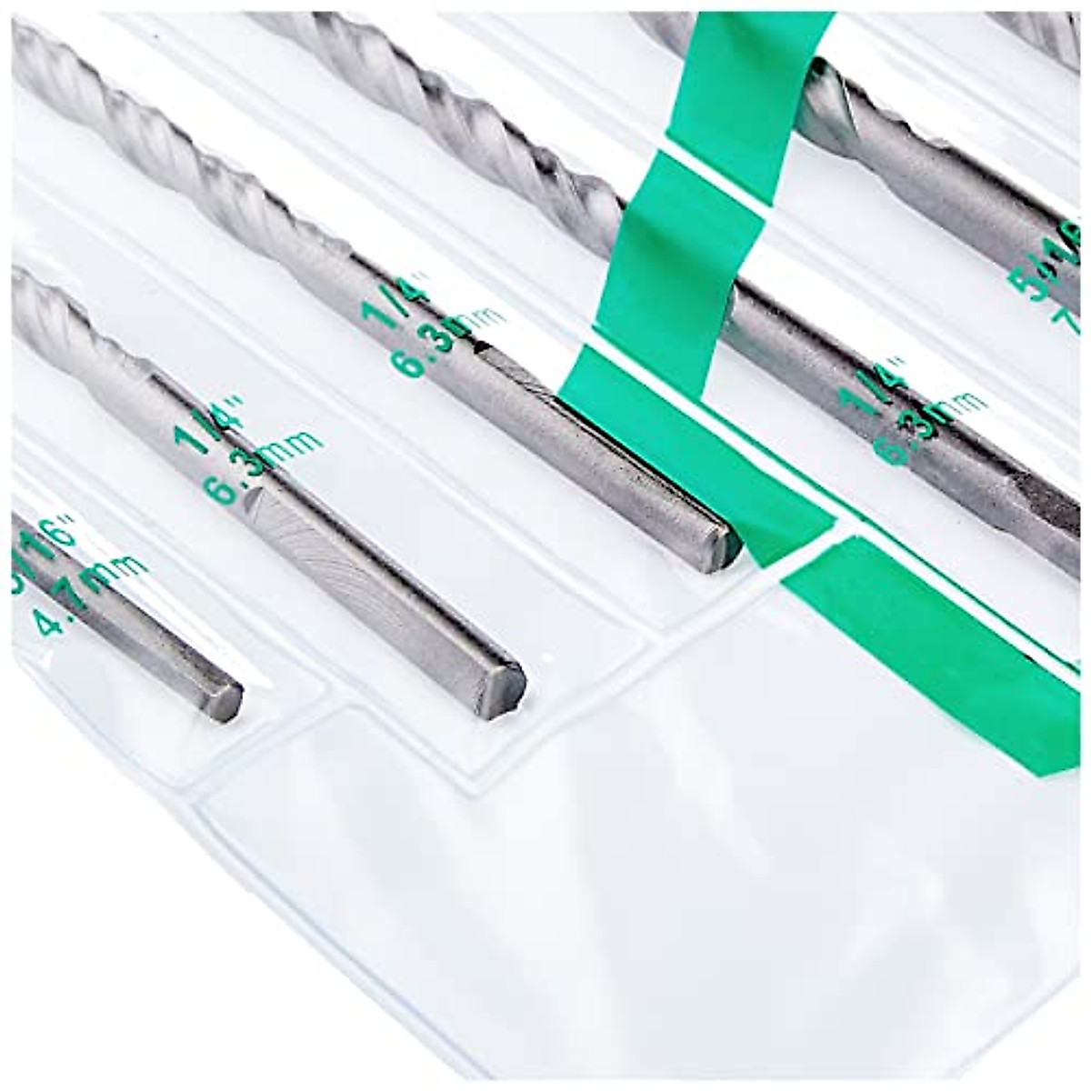 Amazon Brand - Denali Masonry Drill Bit Set, 7-Piece