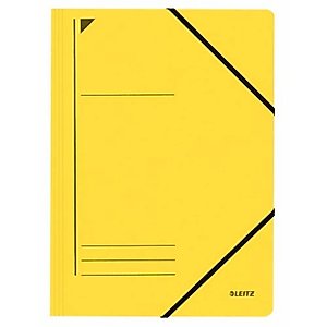 Leitz Elasticated Folder A4 Capacity 300 Sheets Primary Box, Yellow
