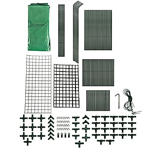 Mini Walk-in Greenhouse for Outdoors, 3 Tiers 8 Shelves, 57x61x80 Inch with Observation Windows and Roll-up Door Zipper, Plant Garden Hot House for Plants, Herbs, Flowers