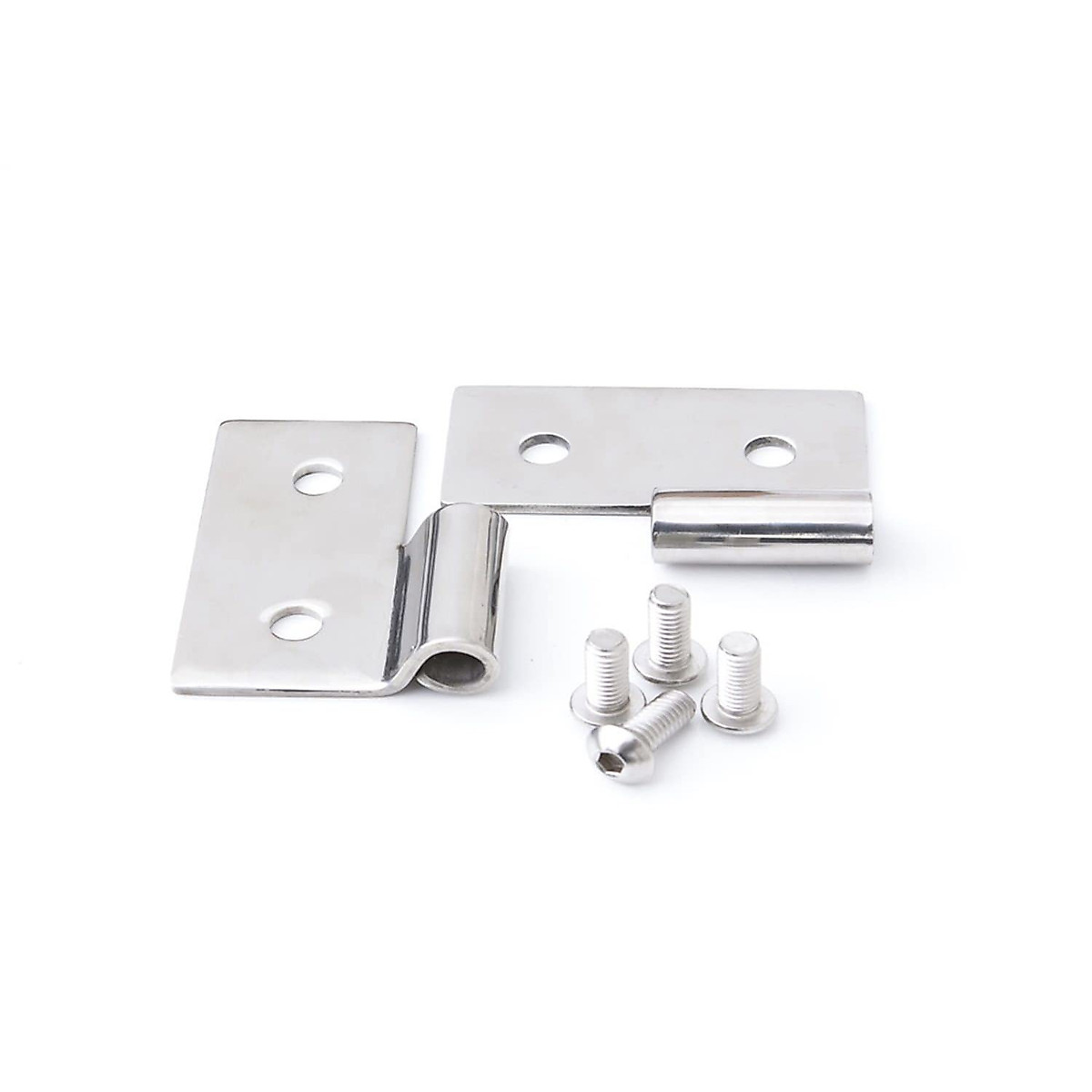 Rampage Lower Door Hinge Bracket Set | Pair, Stainless Steel | 7407 | Fits 1976-2006 Jeep CJ & Wrangler