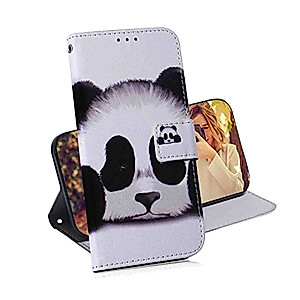 MojieRy Phone Cover Wallet Folio Case for INFINIX Smart 5 {Ver.2}, Premium PU Leather Slim Fit Cover, 2 Card Slots, Nice Cover, Panda