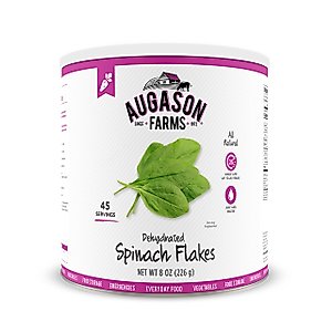 Augason Farms Dehydrated Spinach Flakes 8 oz No. 10 Can