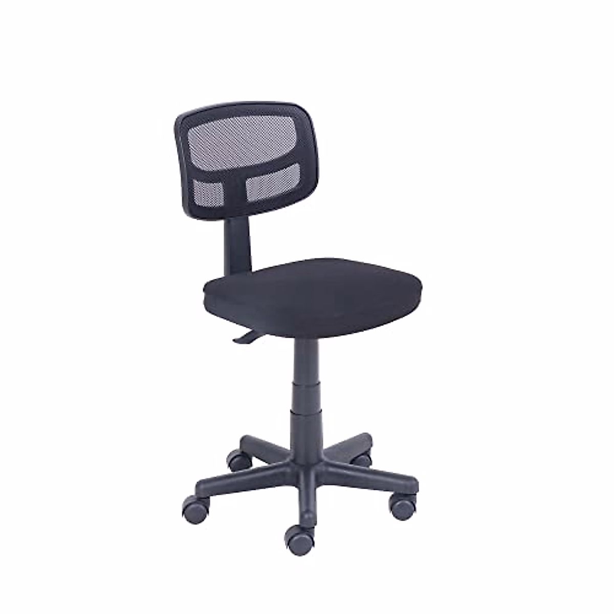 Mesh Task Chair with Plush Padded Seat, Black. (19.25 x 18.25 x 30.25 Inch)