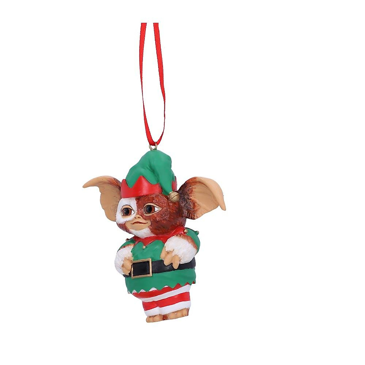 Nemesis Now Officially Licensed Gremlins Gizmo Elf Hanging Ornament, Green, 9.5cm