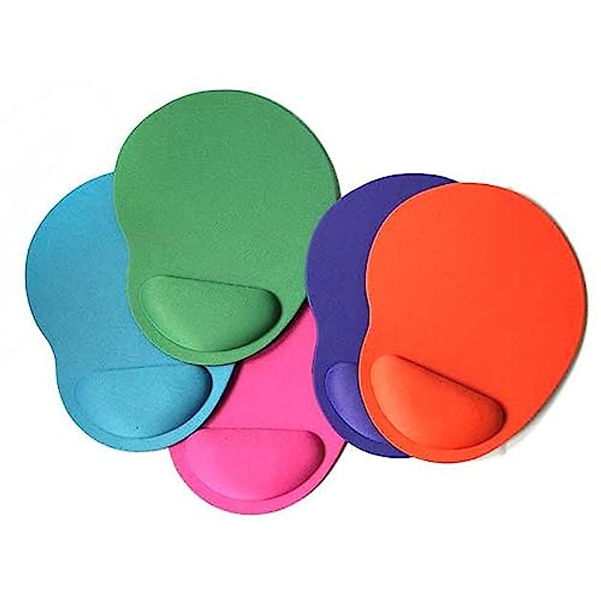 Ergonomic Computer Mouse Pad with Wrist Rest Support, Gaming Mouse Pad Non-Slip Base for Home Office Working Studying(Black)