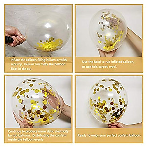 Black and Gold Party Decorations Kit, Gold Foil Fringe Curtain Backdrop, Black and Gold Balloons Set, Graduation Party Decorations 2023, Black and Gold Birthday Party Supplies