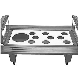 Cambro White 3-Crock Holder for Food Bars