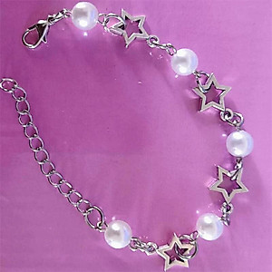 Caiyao Y2k Bracelets for Women Y2k Aesthetic Bracelet Punk Jewelry Grunge Accessories (Y2k bracelet-2)