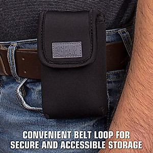 USA Gear Safety Glasses Case for Protective Eyeglasses with Reinforced Belt Loop and Carabiner for 3M, Radians, Pyramex, Dewalt and More - Great for Work Crews, Hunters, and Electricians (Case Only)