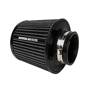Kyostar Universal Black 3 Inch 76mm Air Intake Cone Filter Replacement Quality Dry Air Filter