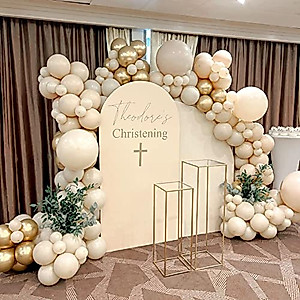 Ivory White Balloons 85pcs Ivory White Balloons Garland Arch Kit 5/10/12/18 Inch Different Sizes White Matte Latex Balloons for Birthday Party Decorations Baby Shower Wedding Graduation Balloons