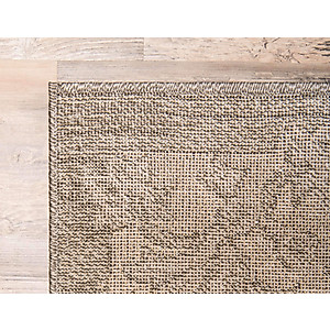 Unique Loom Outdoor Botanical Collection Area Rug (4' x 6' Rectangle, Brown)