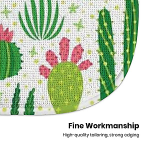 AMASOO Dish Drying Mat Different Cactus Green Cacti Natural 18" x 24" Handable Dish Drying Rack Pad Protecter Dish Drainer Mat for Kitchen Countertops Counter 18x24 inches