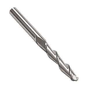 NXWVPC 1/8" 22mm Carbide Ball Nose End Mills CNC Router Bits Double Flute Spiral Set Tool Pack of 10
