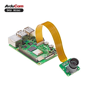 Arducam for Mini Raspberry Pi HQ Camera, 12MP IMX477 with Low Distortion M12 Lens, 25 * 24mm Camera Board Compatible with Raspberry Pi 5, 4 Model B, Pi 3/3B+, and Pi Zero 2W
