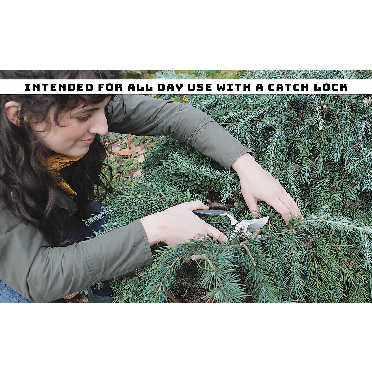 Skyhaven Harvest Bypass Pruning Shears 8 Inch Japanese-style Forged Carbon Steel Garden Scissors, Gardening Tools Hand Pruner with Ergonomic Handle.