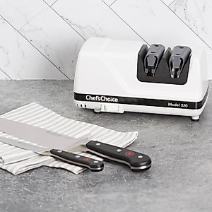 Chef'sChoice FlexHone/Strop Professional Electric-Knife Sharpener, 2-Stage, White