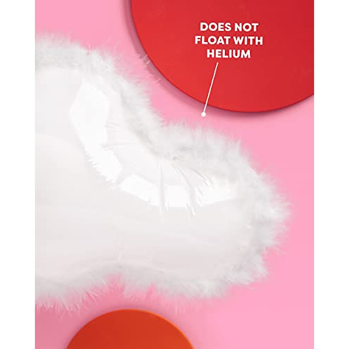 xo, Fetti White Cloud Balloon w/ Feather Trim - 27" | Birthday Decoration, Bachelorette Backdrop, Cool Baby Shower Decor, Pastel Bday Supplies, Fun Photo Booth, Party Decorations