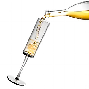 Elsjoy Set of 8 Acrylic Champagne Flutes, 6 Oz Unbreakable Champagne Glasses Reusable Champagne Toasting Cups, Shatterproof Stemmed Champagne Goblets for Party, Wedding, Event