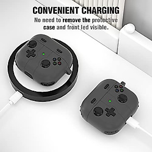 Valkit Compatible with Airpods 3rd Generation Case, Game Player Design Airpods 3 Case with Keychain for Men Women Soft Silicone Protective Cover Skin for Airpods 3rd Gen 2021