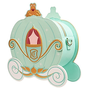 Loungefly Disney Cinderella Reversible Pumpkin Carriage Crossbody Purse