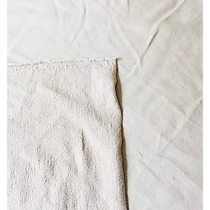 JOSDIOX Fabirc by The Yard French Terry Knit Fabric Slightly Stretchable Knitting Fabric for Jacket, Hoody,Pant,Pullover Pet Cloth or DIY Fabric (Likes Beige 1Y)