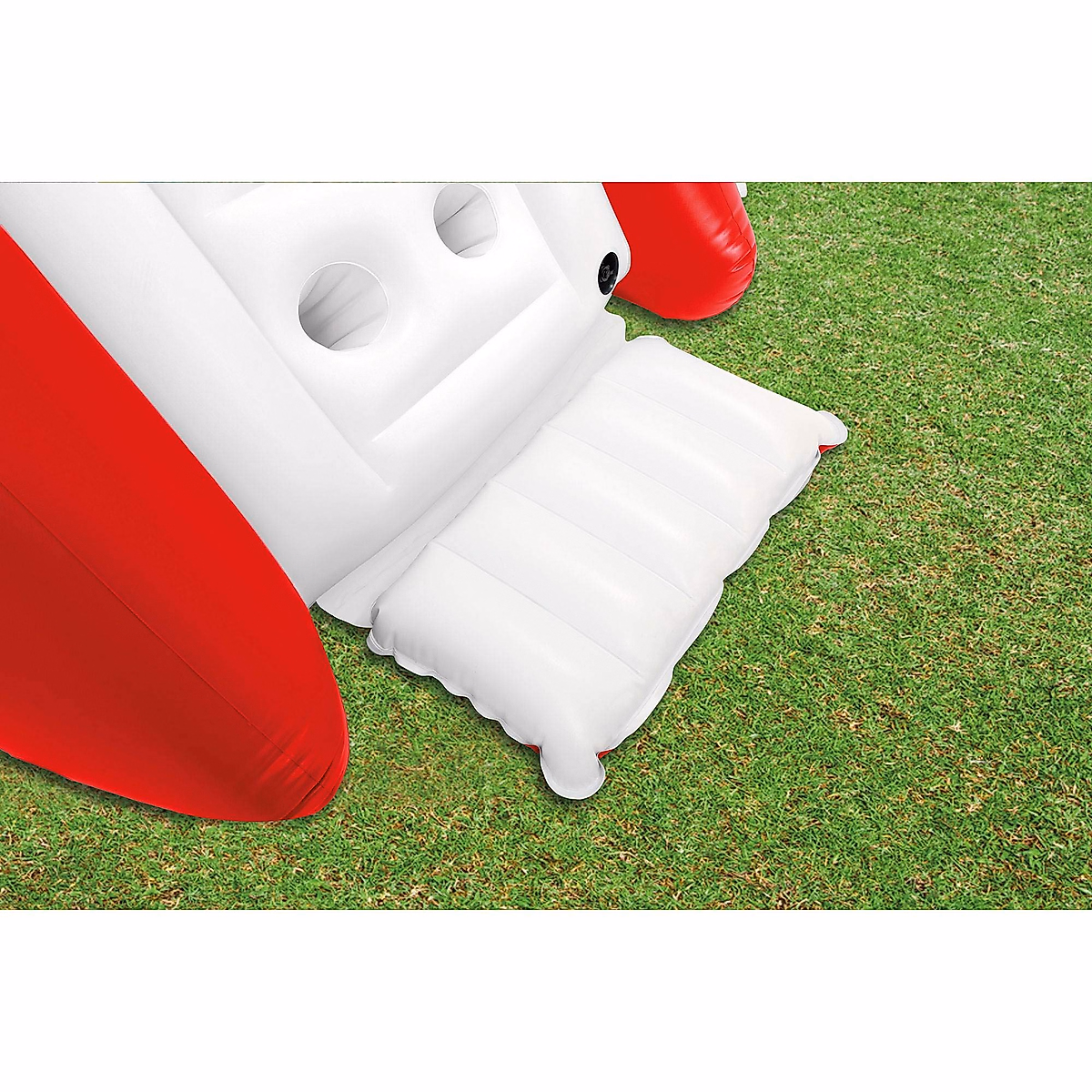 Intex Kool Splash Inflatable Water Slide Play Center for Outdoor Swimming Pool and Backyard with Built in Sprayer, Handles, and Stairs, Red