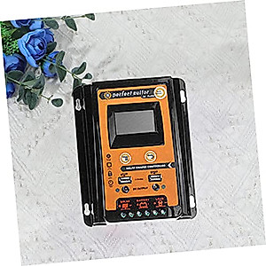 GANAZONO Solar Charge Regulator Solar Controller Electric Generator Dynamo Solar Charge Controller Solar Regulator Charge Controller Solar Charge Battery dyna-GRO 70a USB Lithium Battery
