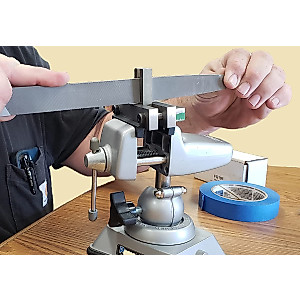 Jantz USA Hardened File Guide For Knife Making, Made From A-2 Tool Steel, Maximum Blade Width 2"