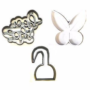 PIRATE OR PIXIE GENDER REVEAL BABY SHOWER SET OF 3 COOKIE CUTTERS MADE IN USA PR1194